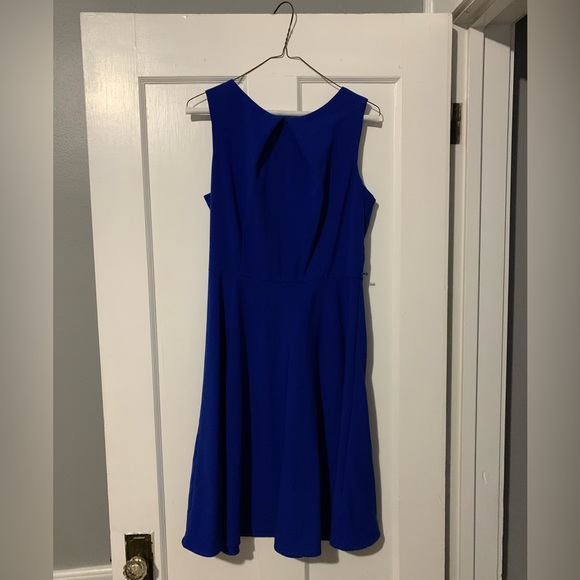 Alyx | Dresses | Alyx Womens Fit And Flare Knee Dress Royal Blue | Poshmark
